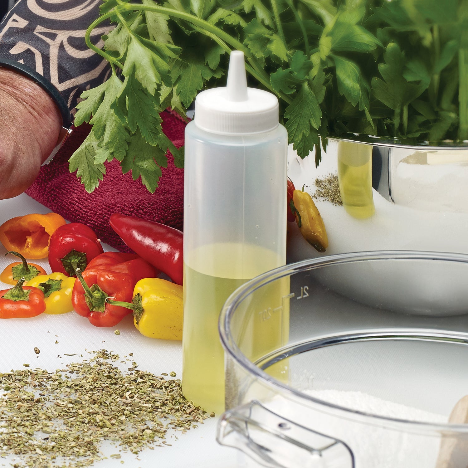 PSW-C-LID - Lid for Wide Mouth Squeeze Bottle, White – Winco