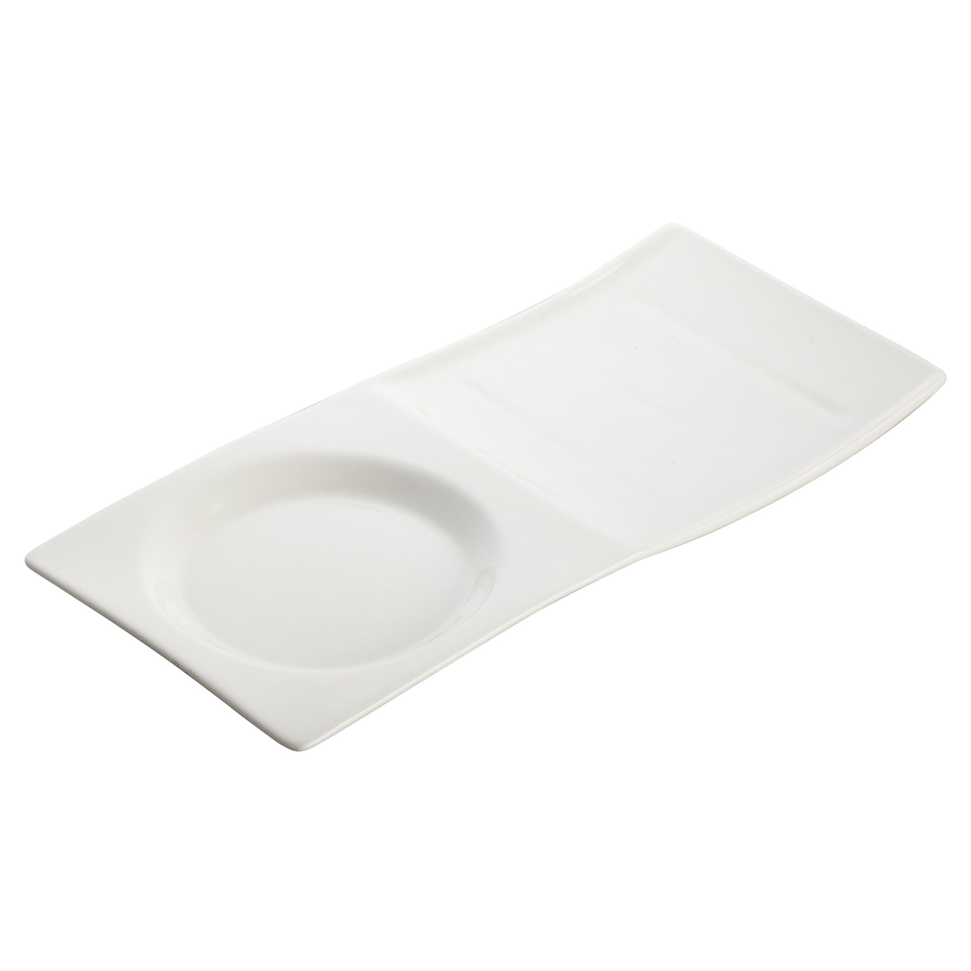 WDP012-102 - 10-1/2" x 5" Porcelain Tray, Bright White, 24 pcs/case – Winco