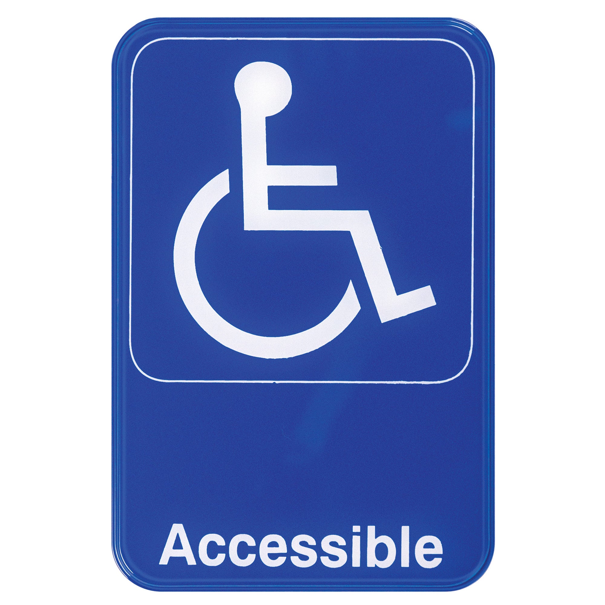 SGN-653B - Information Sign, 6"W x 9"H - Wheelchair Accessible – Winco