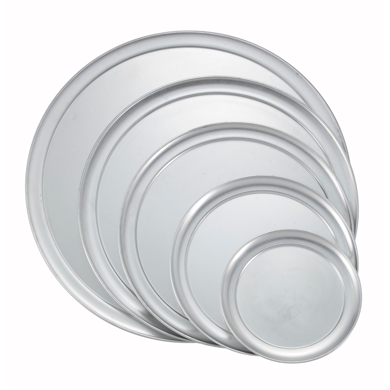 APZT-20 - Aluminum Wide-Rim Pizza Pans - 20" – Winco