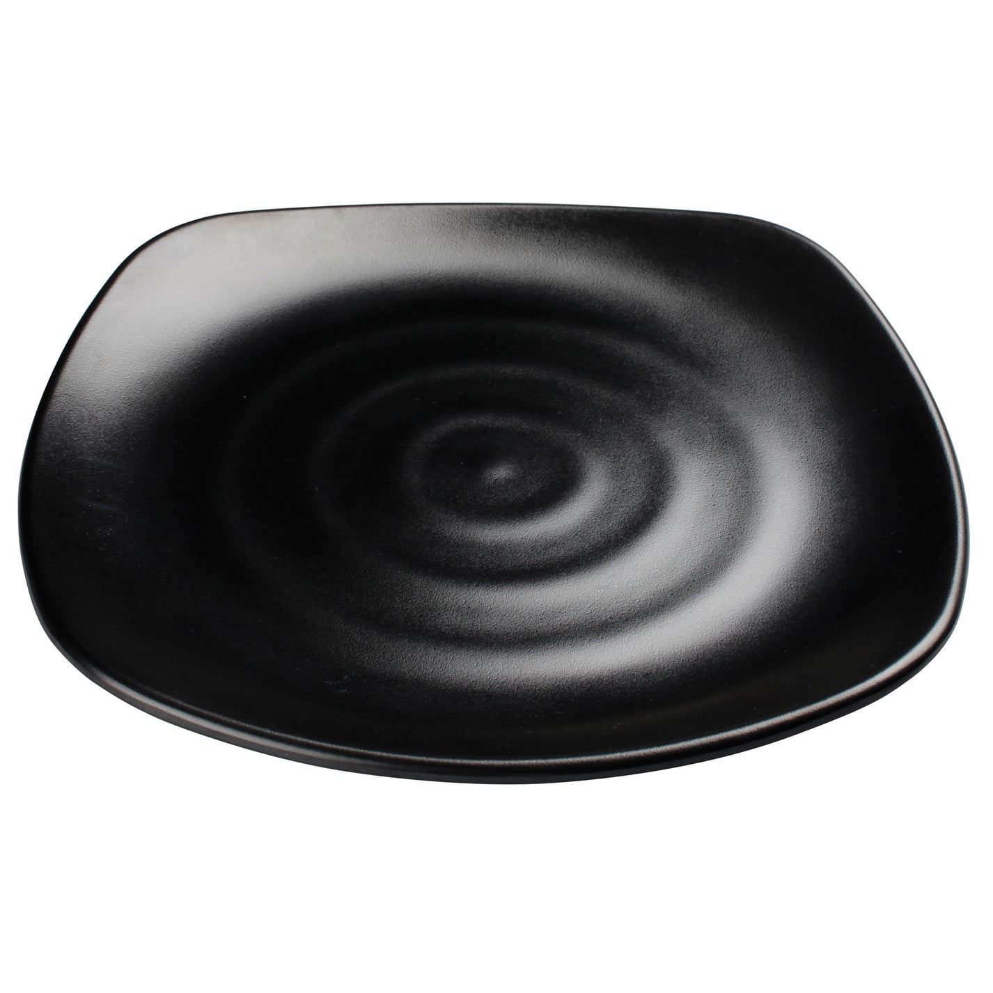 12-3/4" Melamine Square Plate, Black, 12pcs/case – Winco