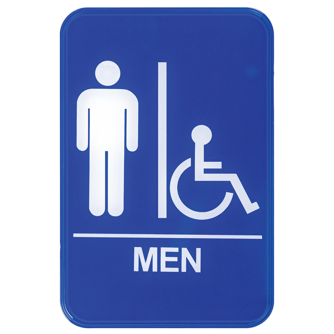 SGN-652B - Information Sign, 6"W x 9"H - Men – Winco