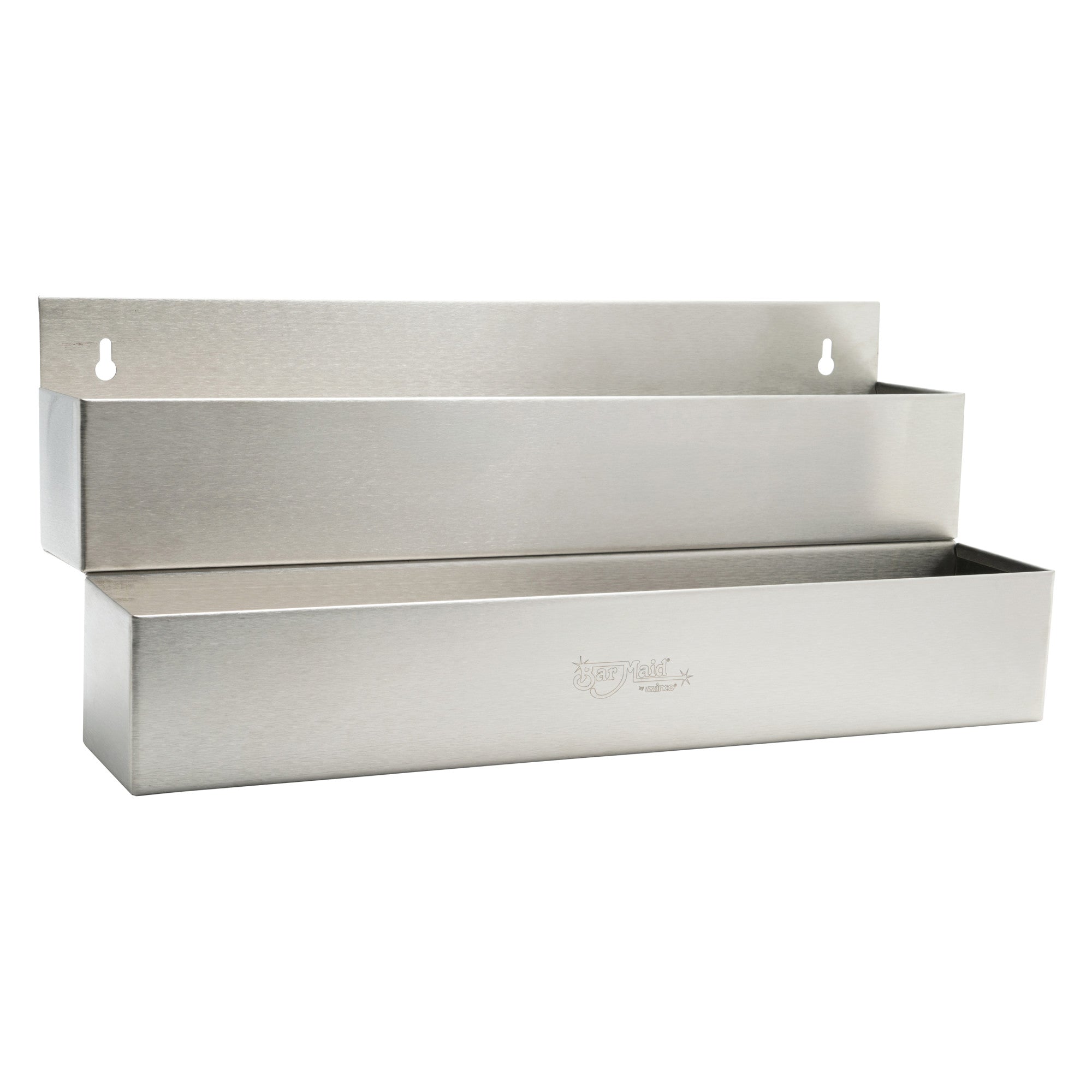SPR-22D - Bar Maid Double Bar Speed Rail, Stainless Steel - 22" – Winco
