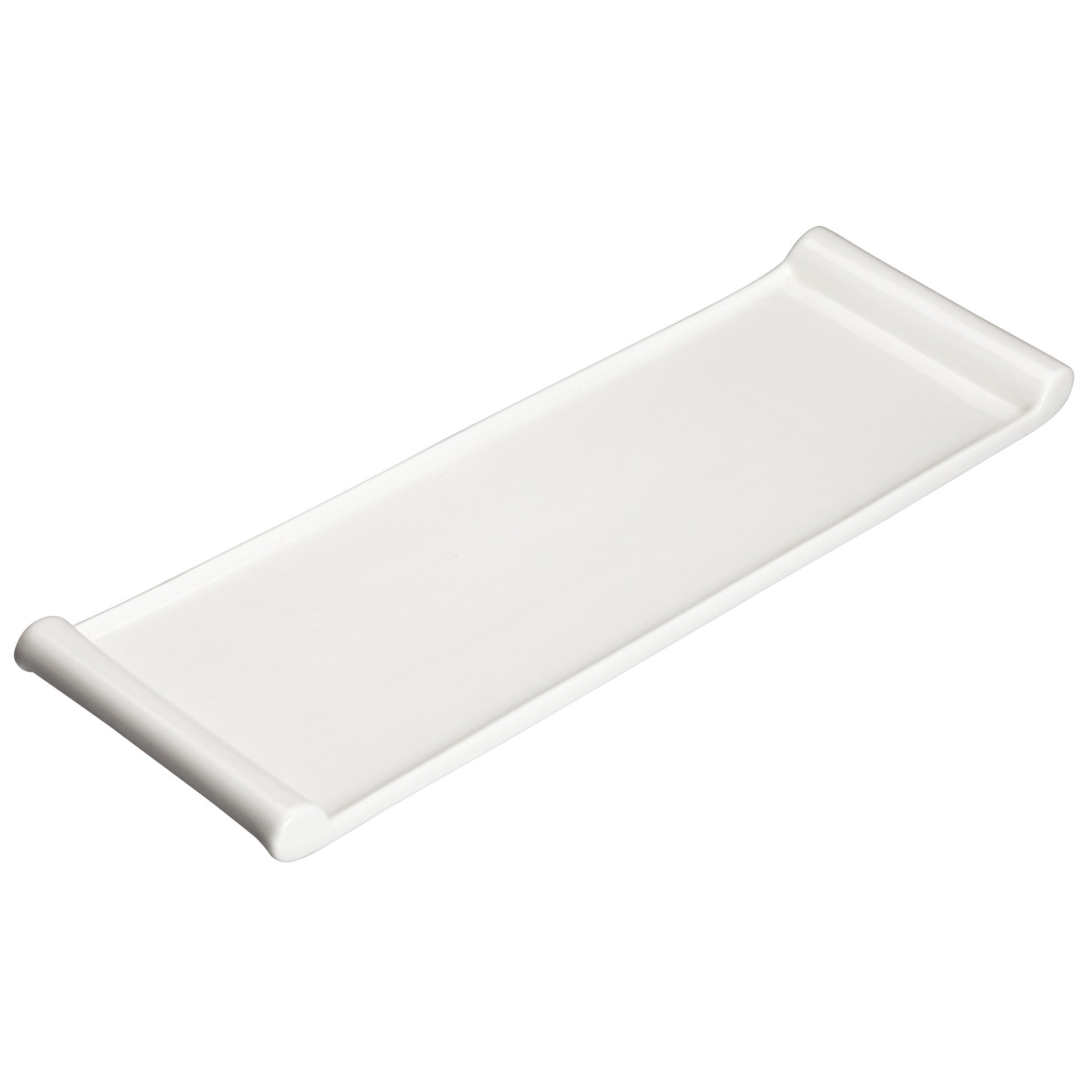 WDP017-117 - 16-1/4" x 5" Porcelain Rectangular Platter, Bright White ...