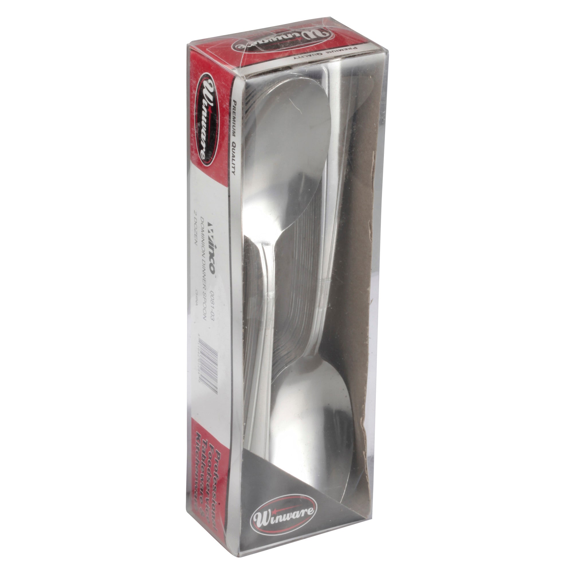 0081-03 - Dominion Dinner Spoon, 2-doz/pk, 18/0 Medium Weight – Winco
