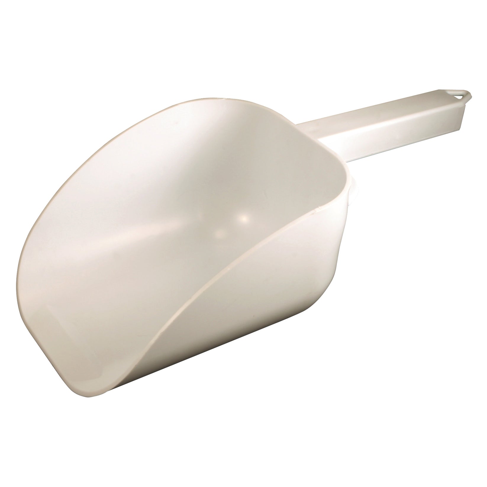 CR-838W - Bar Maid 32 oz Polystyrene Flat Bottom Scoop with Hook Handl ...