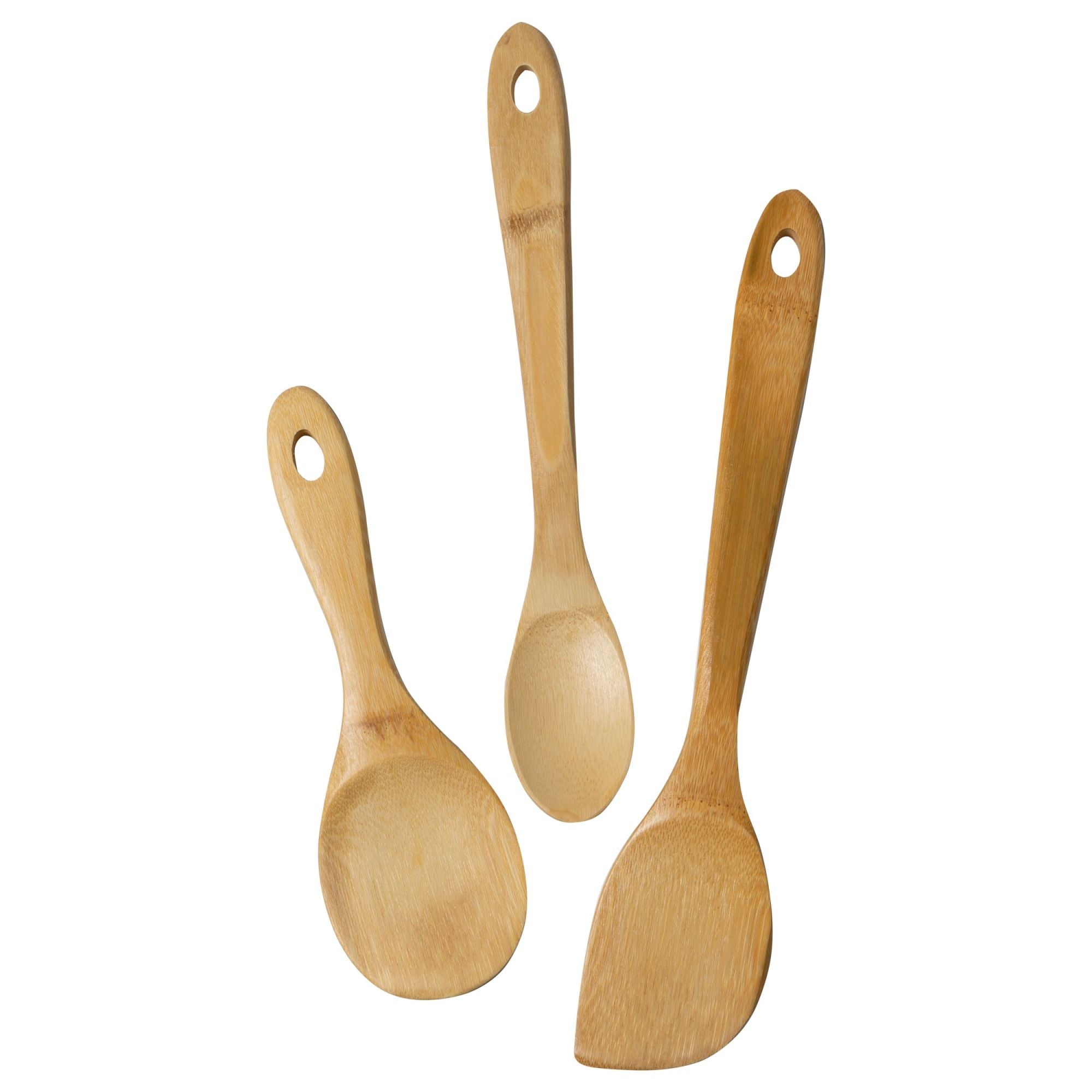 J33-2018 - Joyce Chen Burnished Bamboo Wok Utensils, 3-Piece Stir Fry ...