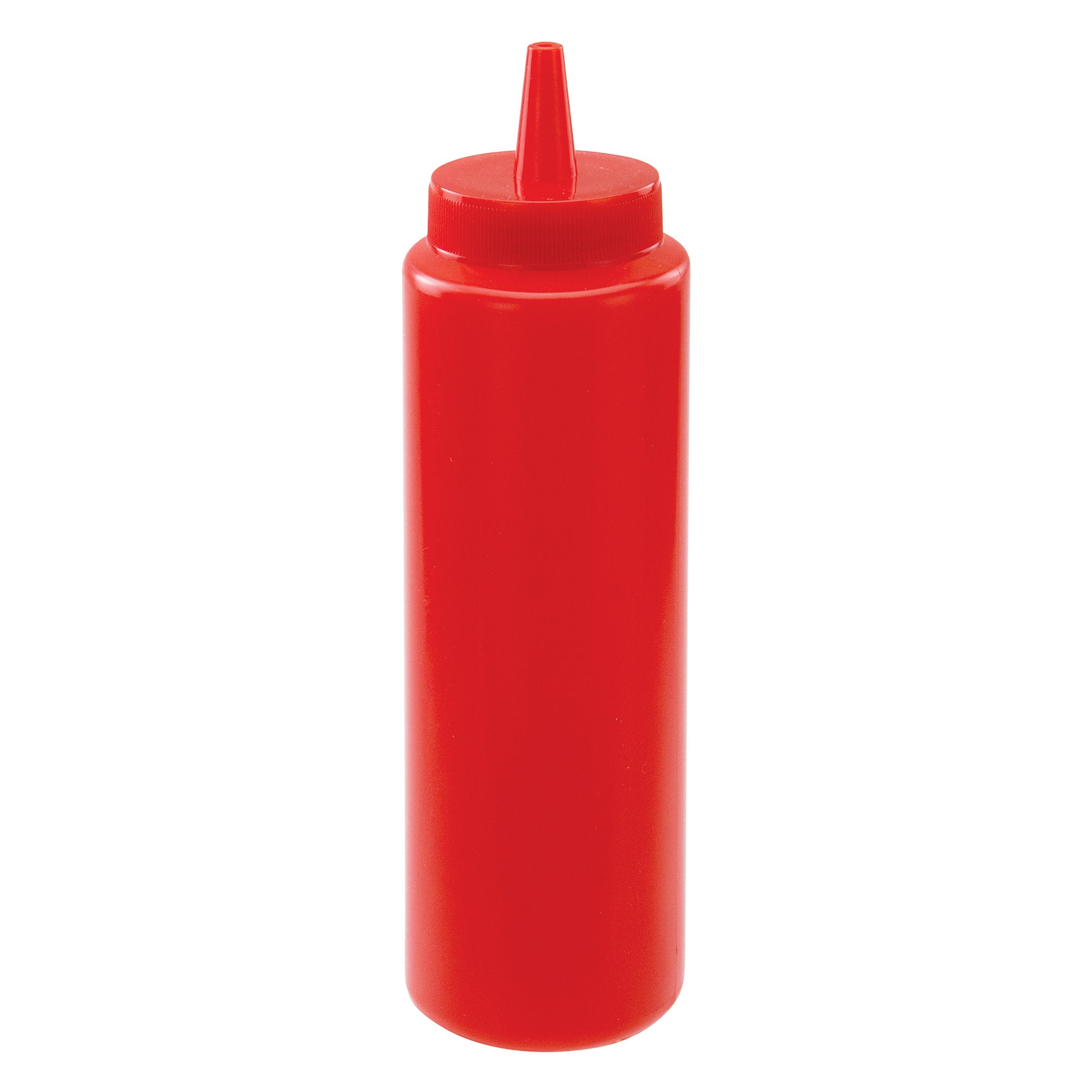 PSB-08R - Regular Squeeze Bottles - 8 oz, Red – Winco
